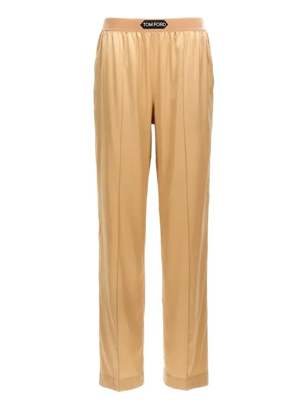 TOM FORD Silk Pants - Beige
