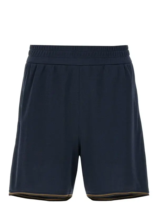 Fendi Bermuda Jacquard Ff Shorts - Blue