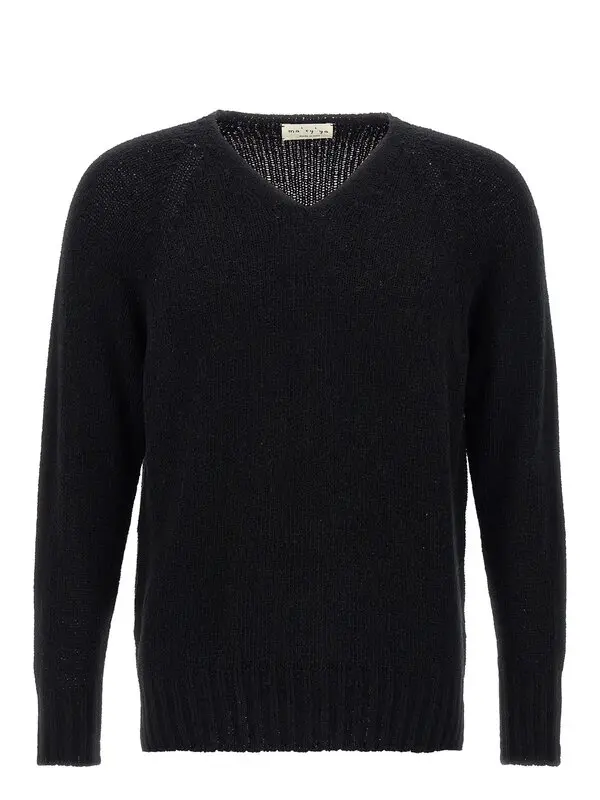 MA'RY'YA Bouclé Sweater - Black