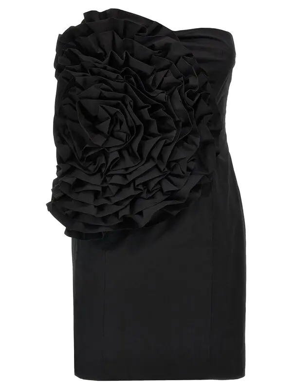 Remain Birger Christensen Big Flower Mini Dress - Black