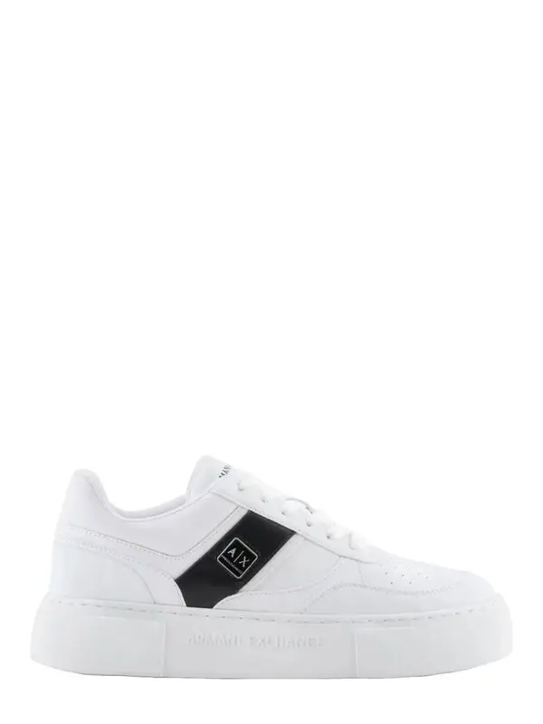 Armani Exchange Logo Sneakers - White