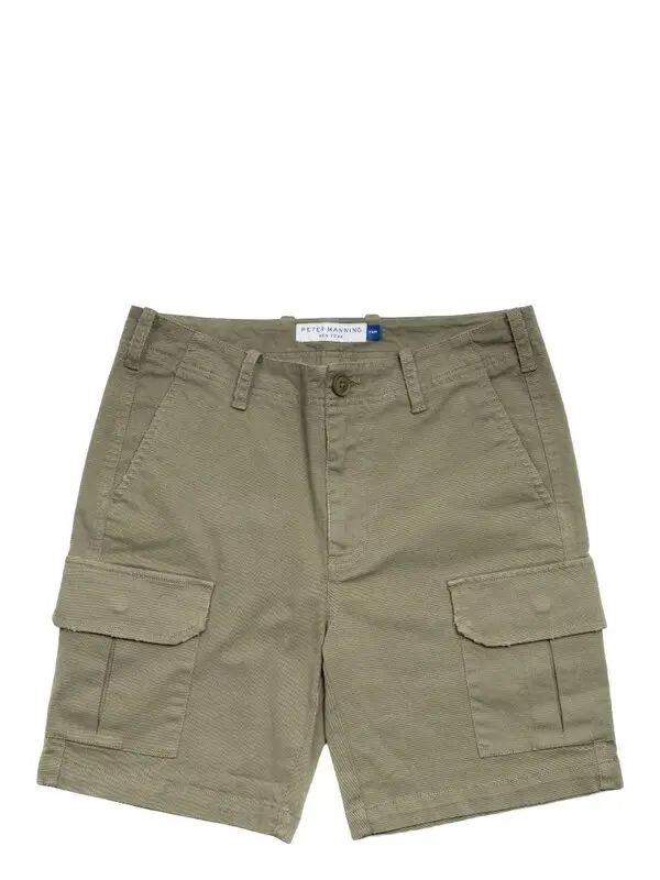 PETER MANNING NYC Cargo Shorts - Olive