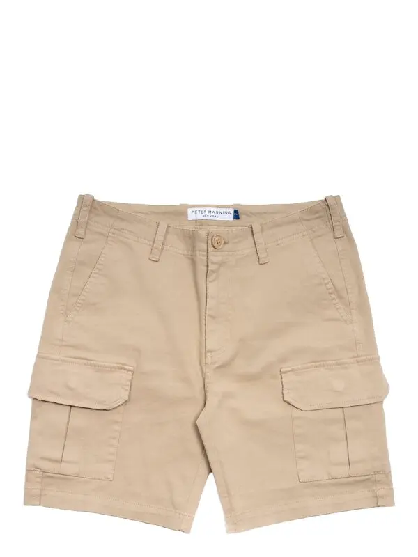 PETER MANNING Cargo Shorts - Tan
