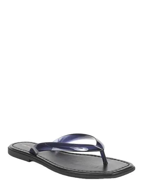 Veronica Beard Clea Flip Flop By - Navy
