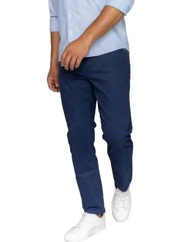 PETER MANNING NYC Italian 5-pocket Stretch Cotton Pants - Navy