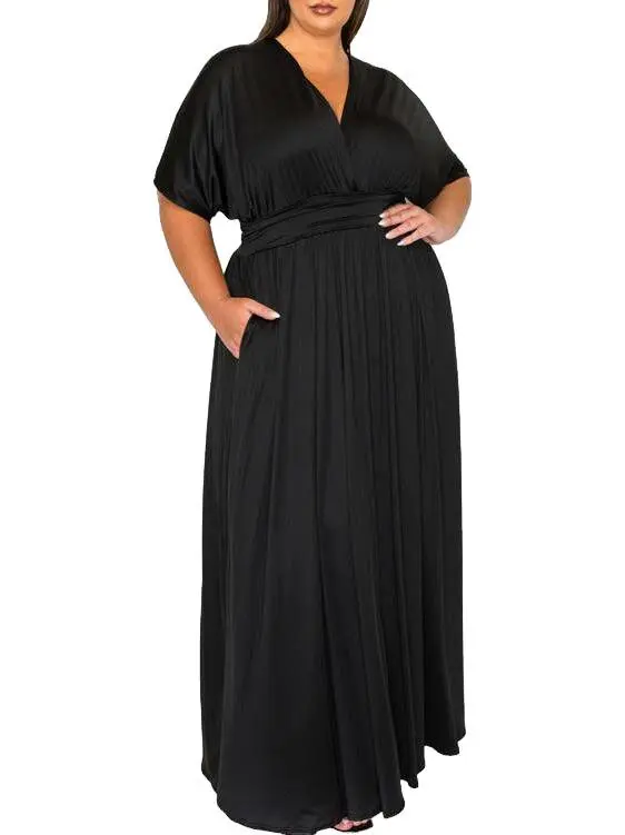 L I V D Raffi Maxi Dress - Black
