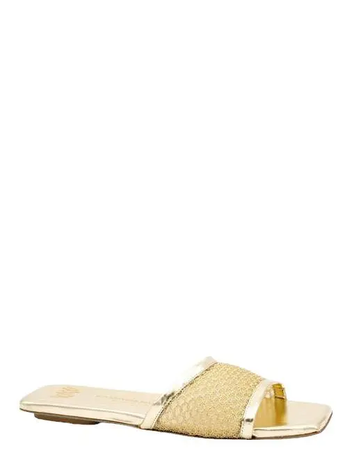 VALENTINA RANGONI Calliope Slide Sandals - Gold