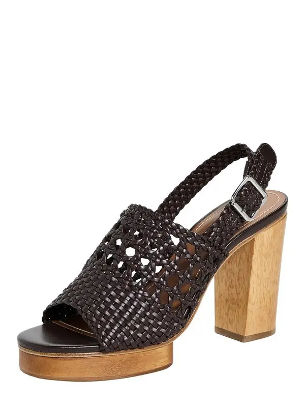 Staud Martina Platform Sandals - Espresso