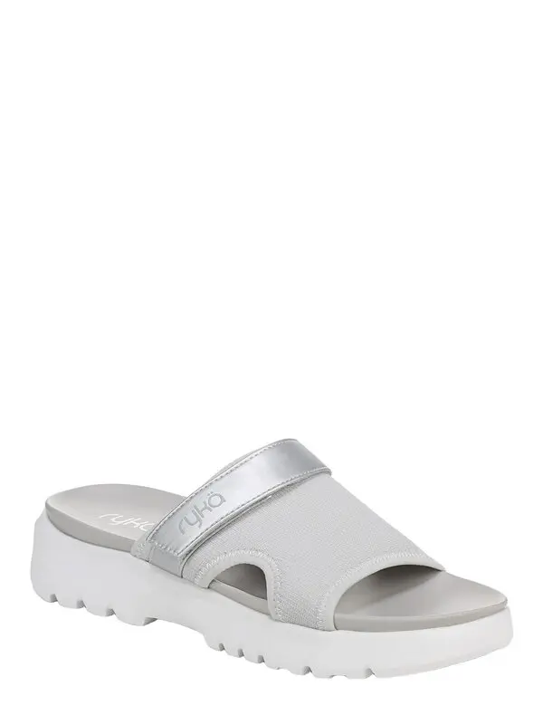 RYKA Brilliant Slide Sandal - Oyster Grey