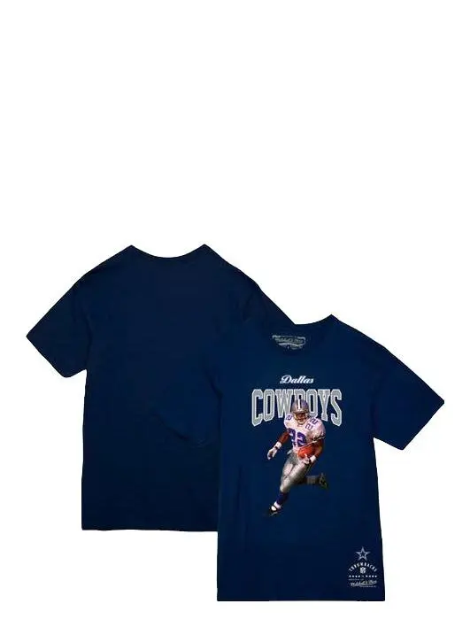 Mitchell & Ness Emmitt Smith Dallas Cowboys Sideline Retired Player T-shirt - Navy