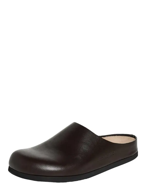 COMMON PROJECTS Leather Clogs - Brown