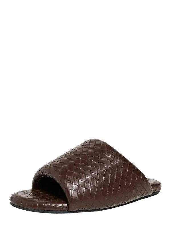 SIMONMILLER Woven Bubble Slides - Chocolate