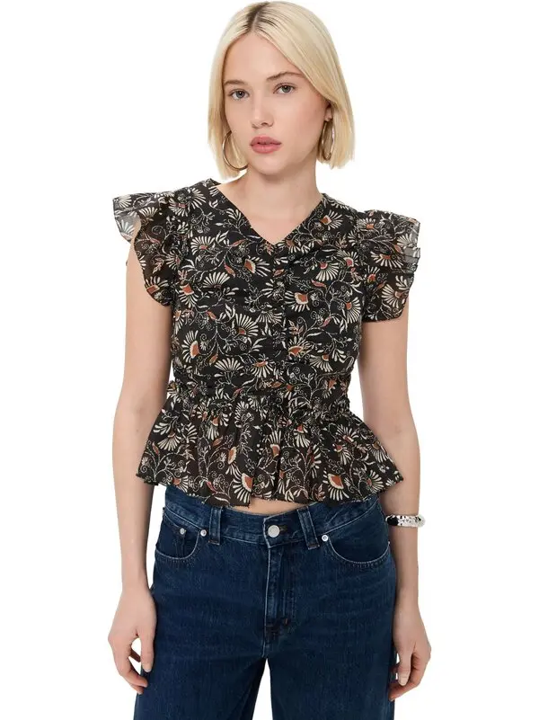 Rails Cali Floral Print Top - Cassia