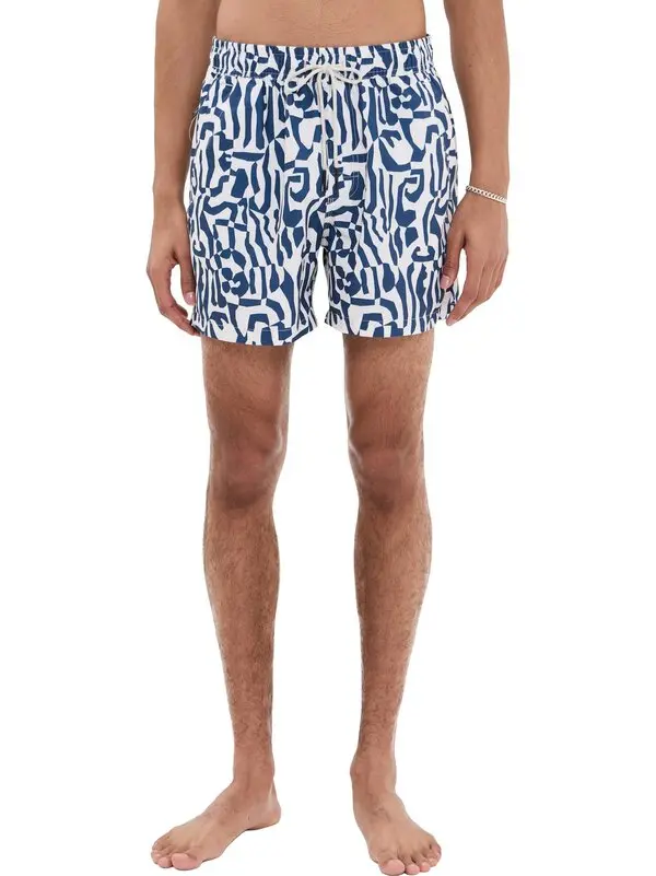Oas Marbling Swim Shorts - Multi