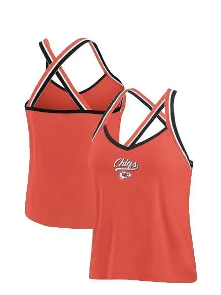 WEAR BY ERIN ANDREWS Kansas City Chiefs Tri-blend Tank Top - Red