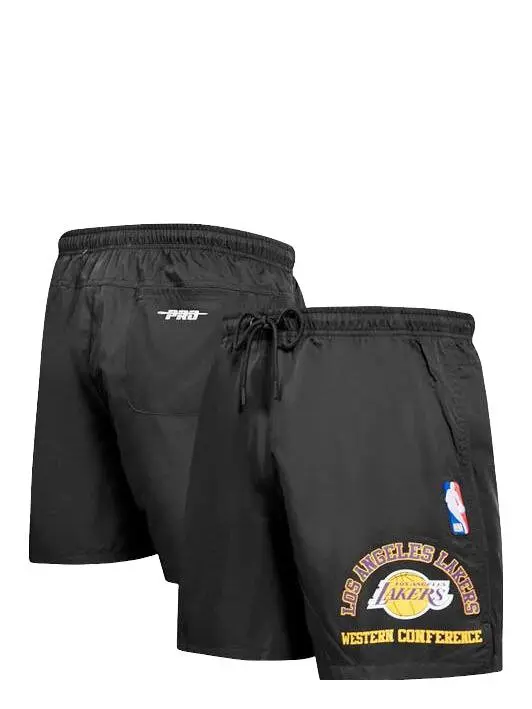 PRO STANDARD Los Angeles Lakers Area Code Shorts - Black