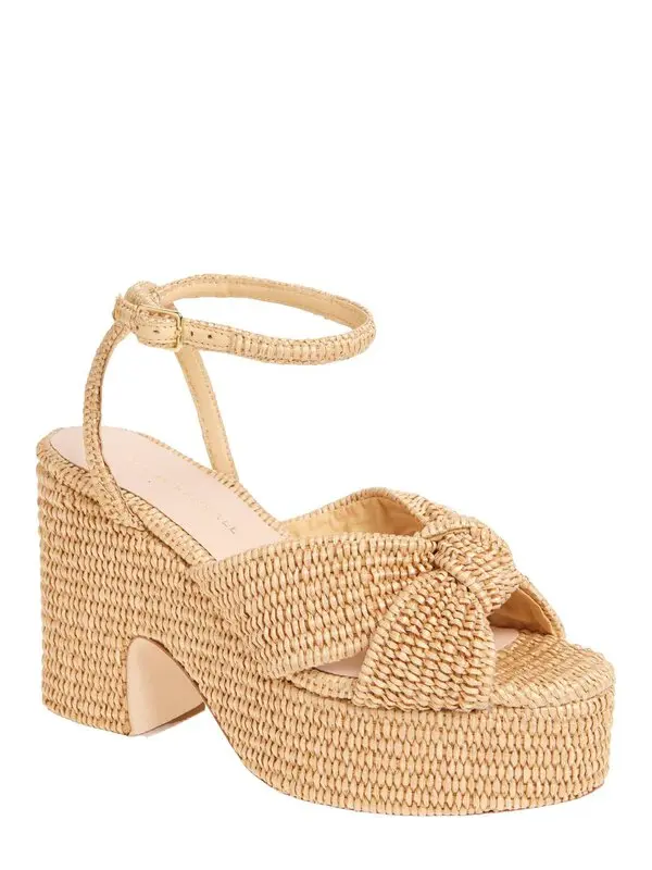 LOEFFLER RANDALL Liza Platform Sandals - Natural