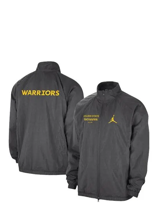 JORDAN BRAND Golden State Warriors Statement Edition Jumpman Jam Full-zip Jacket - Gray