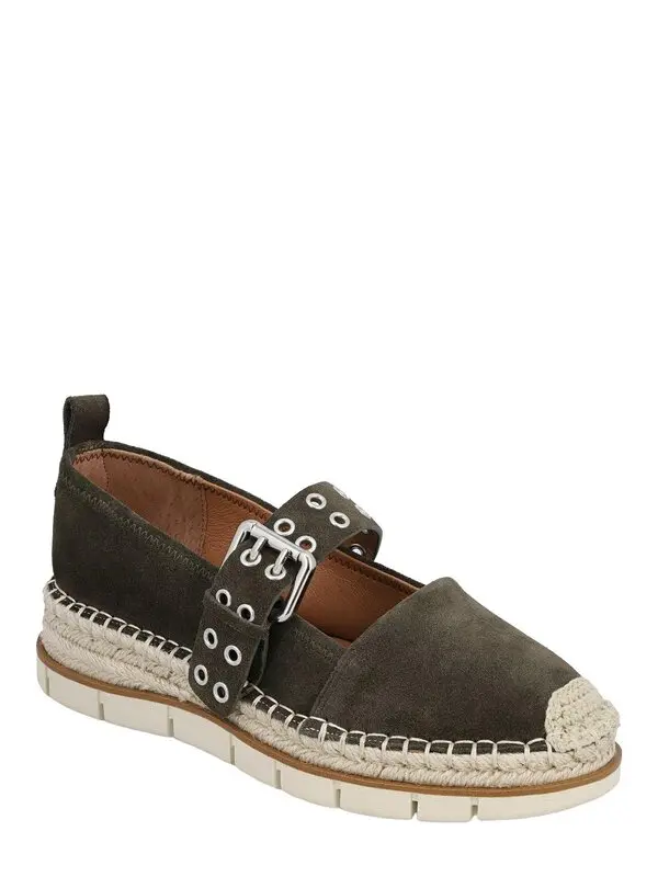 Mia Valri Espadrille Mary Jane Flat - Khaki