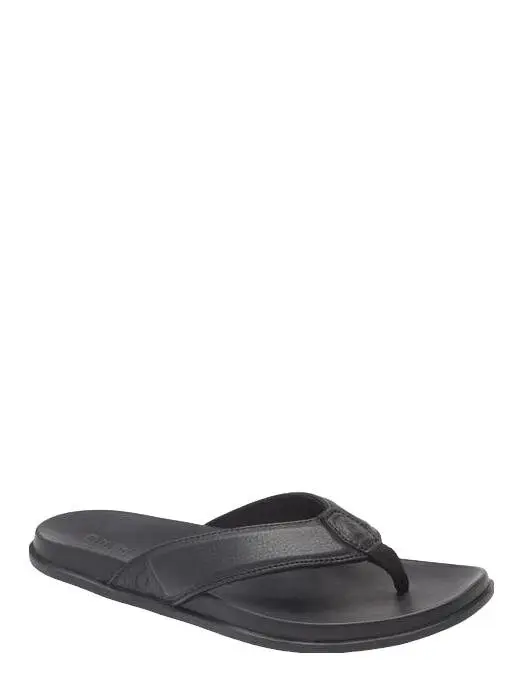 Olukai Olali Flip Flop - Black / Black