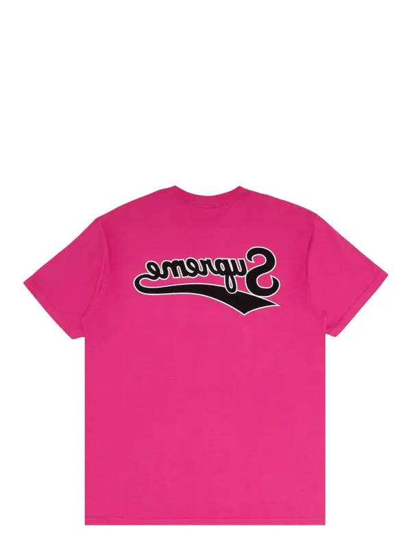 Supreme Backwards Tee 'fuchsia - Pink
