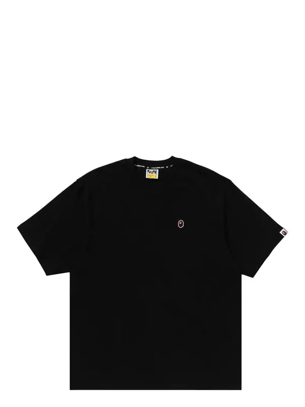 A BATHING APE Ape Head One Point Relaxed Fit Tee - Black