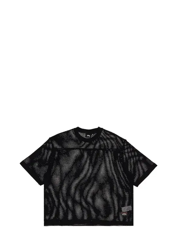 StÜssy Mesh Jersey Crew - Black