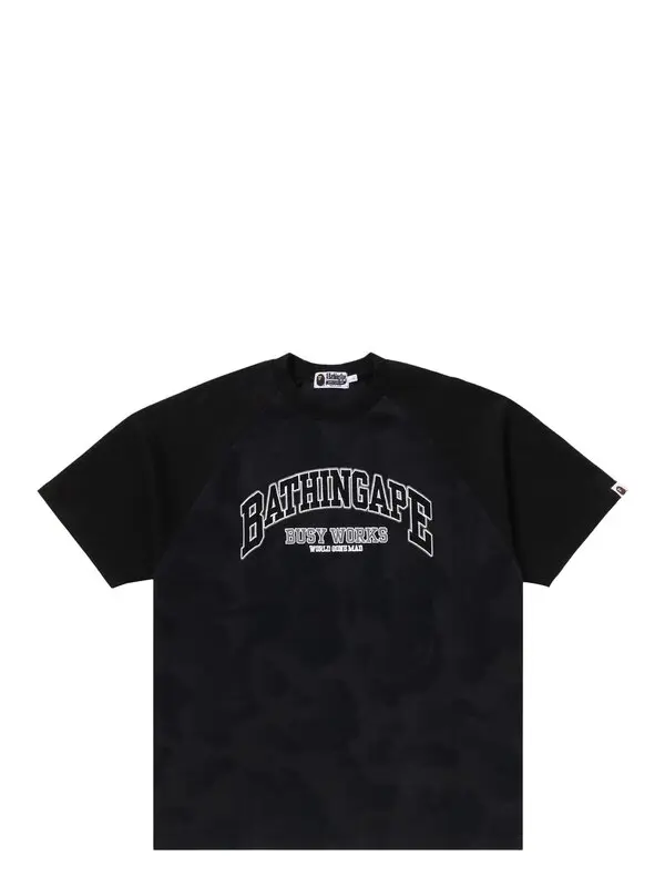 A BATHING APE Bathing Ape Raglan Sleeve Relaxed Fit Tee - Black