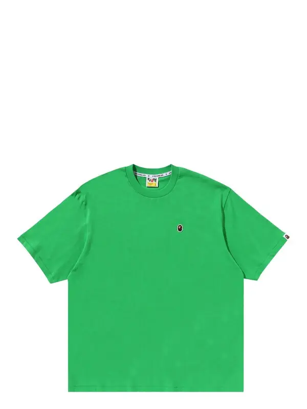 A BATHING APE Ape Head One Point Relaxed Fit Tee - Green