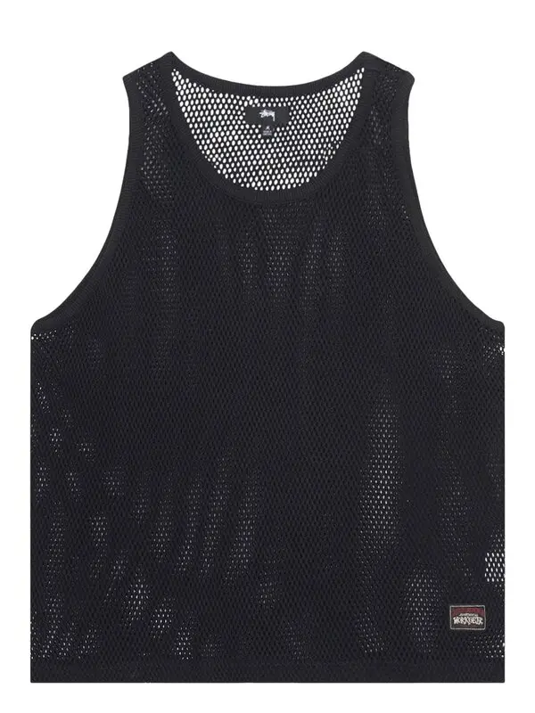 StÜssy Big Mesh Tank - Black