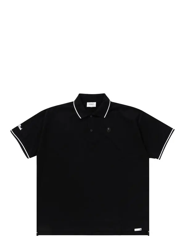 A BATHING APE One Point Logo Polo - Black