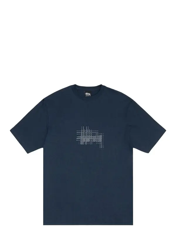StÜssy Refracted Tee 'navy - Blue