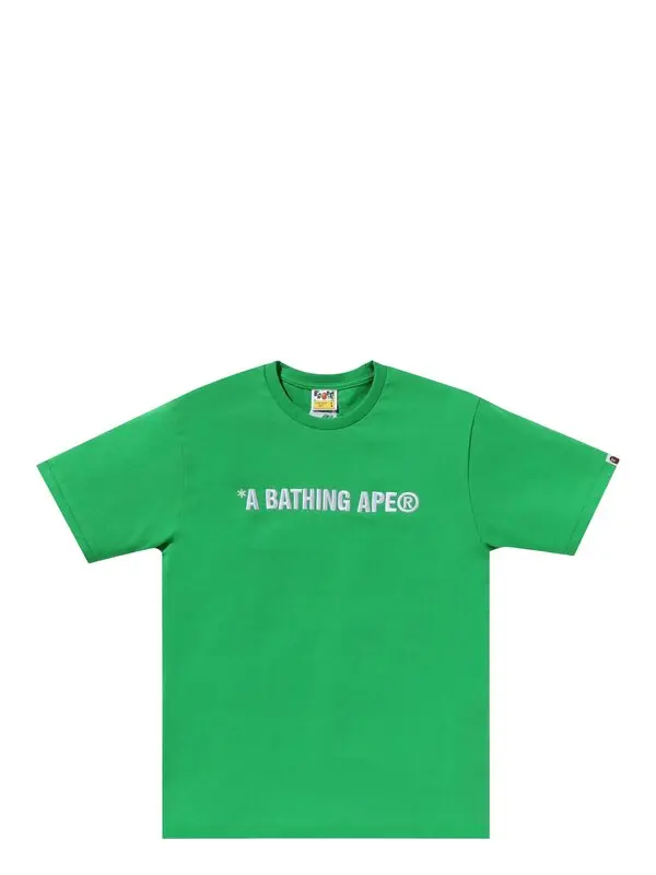 A BATHING APE Logo Tee - Green