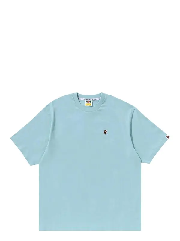 A BATHING APE Ape Head Relaxed Fit Tee - Blue