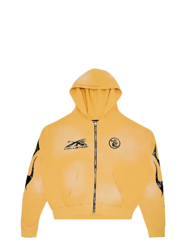 HELLSTAR Sports Zip Up Sweatshirt - Yellow