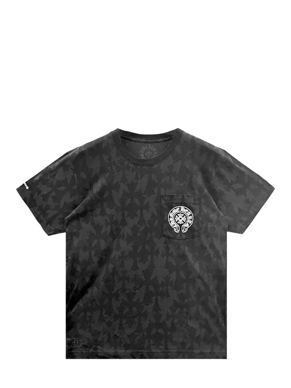 Chrome Hearts Cross Logo Monogram Scroll Logo Tee - Black