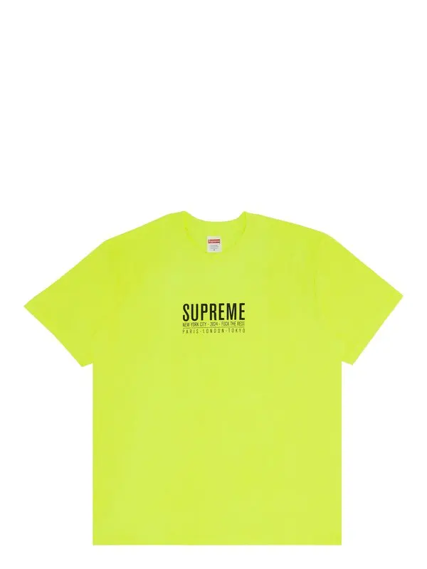 Supreme Paris Tee 'fluorescent - Yellow