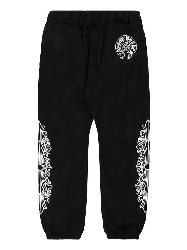 Chrome Hearts Floral Sweatpants - Black