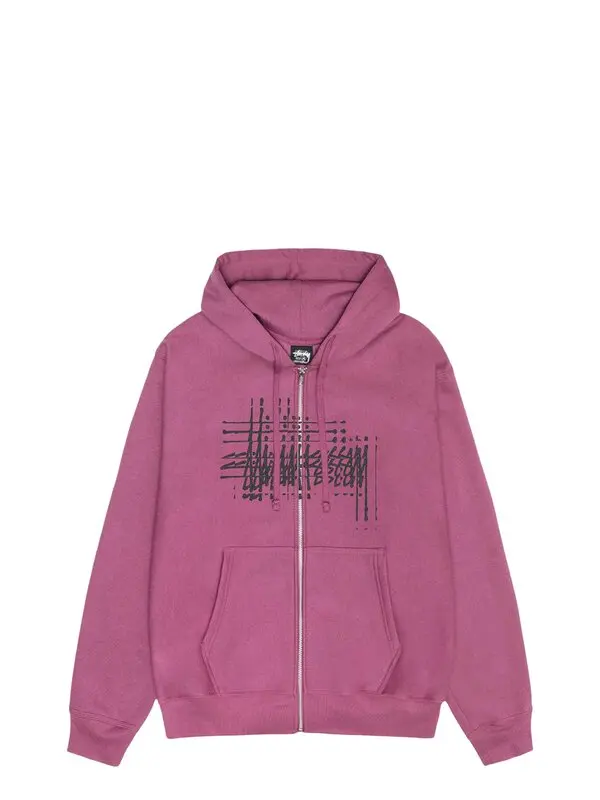 StÜssy Refracted Zip Hoodie - Pink