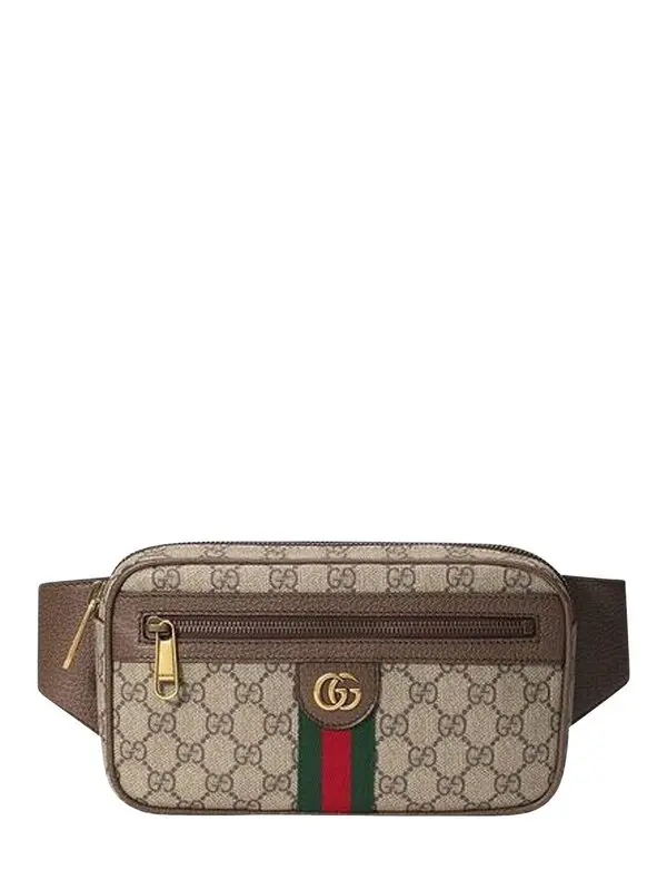 Gucci Ophidia Monogram Belt Bag - Tan