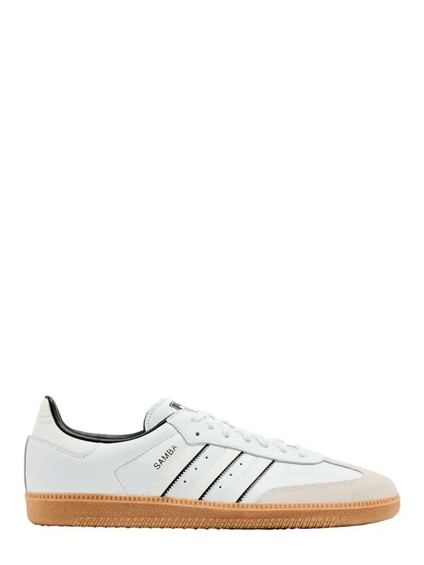 Adidas Samba Og Two Tone Stripes Sneakers - White
