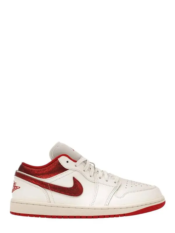 JORDAN 1 Low Ruby Sneakers - Sail/varsity Red/team Red