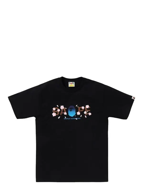 A BATHING APE Sakura Tee Shirt - Black