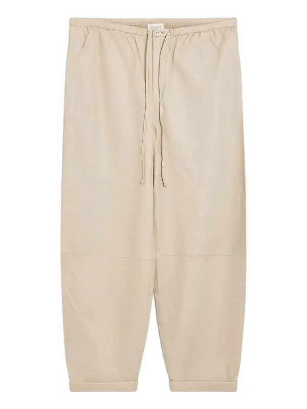 BY MALENE BIRGER Joanni Leather Trousers - Cement
