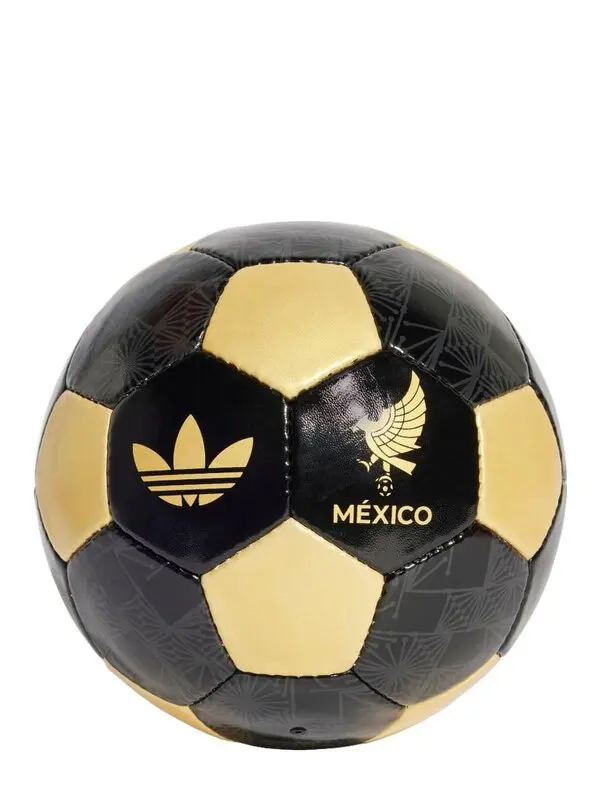 Adidas Mexico Club Ball - Black / Utility Black / Gold Metallic