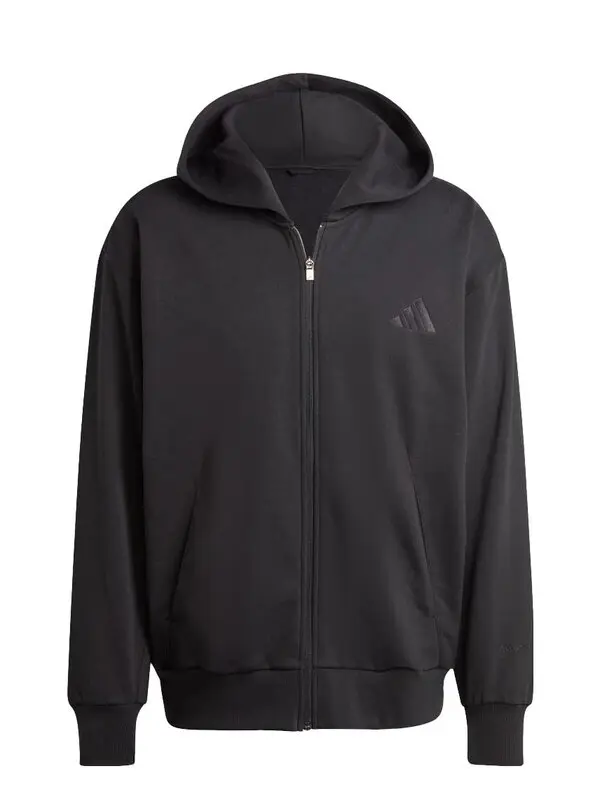 Adidas All Szn Fleece Full-zip Hoodie - Black