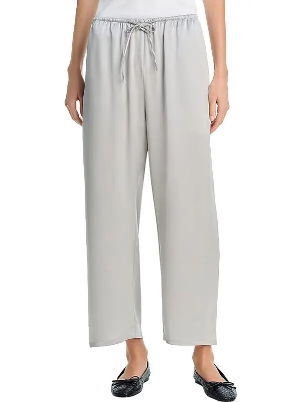 LESET Barb Crop Drawstring Pants - Cement