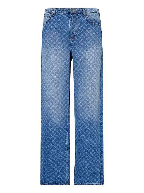 DAILY PAPER Amba Monogram Straight-leg Jeans - New Mid Blue