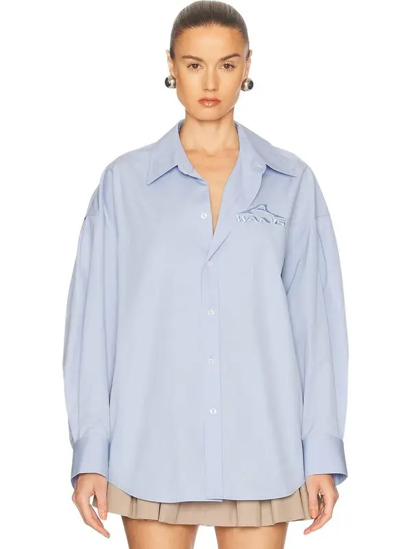Alexander Wang Oversized Shirt - Oxford Blue