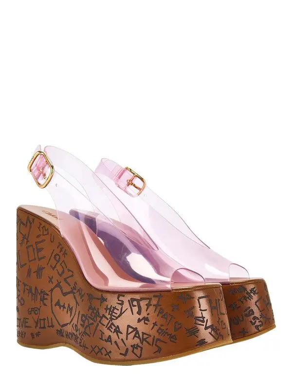 Chloé Maxime Wedge - Pink Fizz